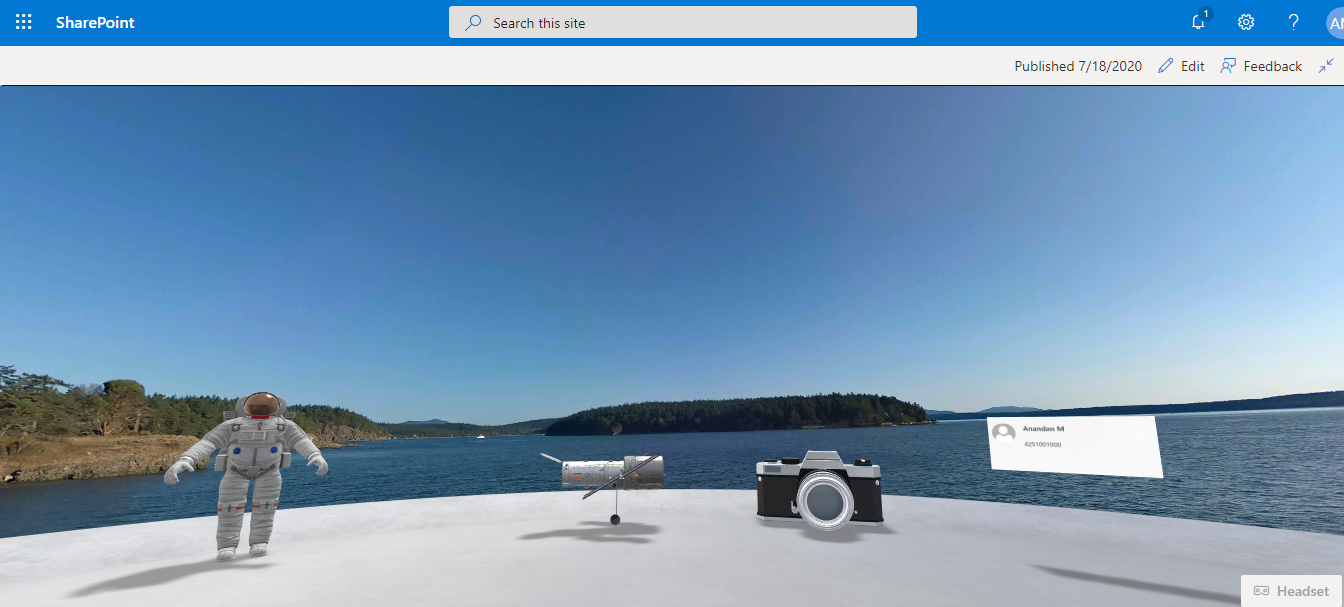 SharePoint Spaces- Enable mixed reality feature in SharePoint