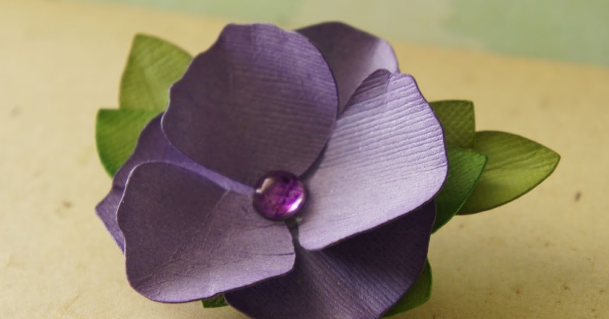 Maria Giselle's Creative Cuts: Paper Poppy Floral Pin