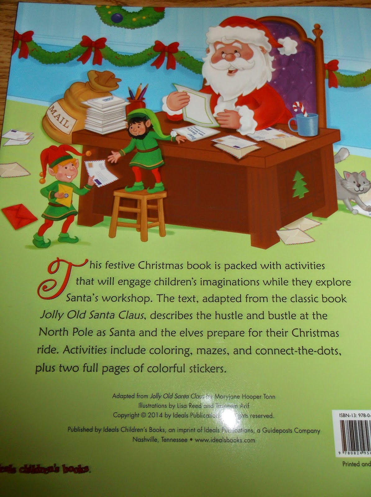 Missy's Product Reviews : Jolly Old Santa’s Workshop Activity Book by ...