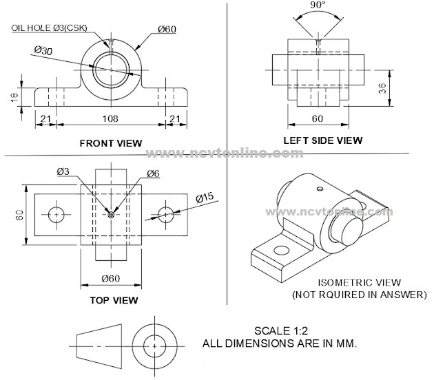 Engineering Drawing Paper 2nd Year (Annual Exam) - Fitter, Turner ...