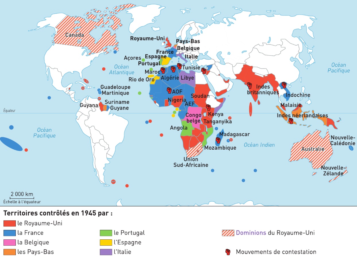 HG16 - Cours d'Histoire, Géographie et Civisme: H3 La décolonisation