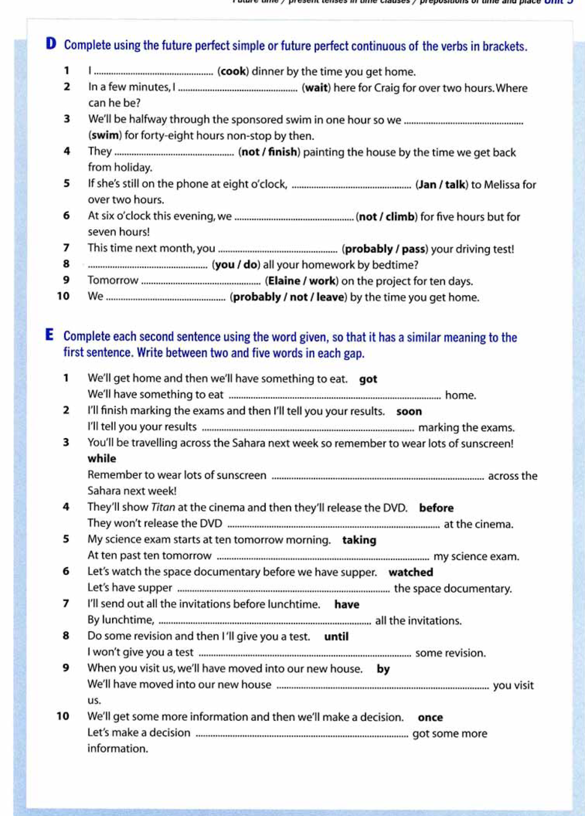 Future Tenses B2 Future Tenses B2