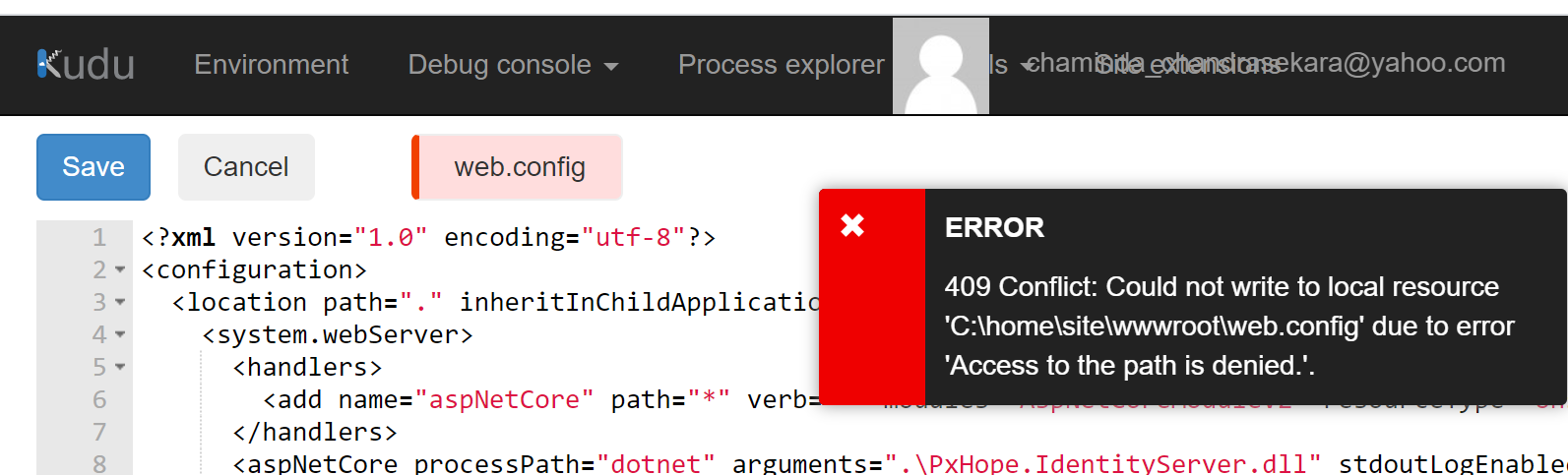 Chaminda's DevOps Journey with MSFT: Resolving 409 Access Denied in ...