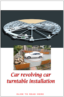 Car revolving car turntable installation