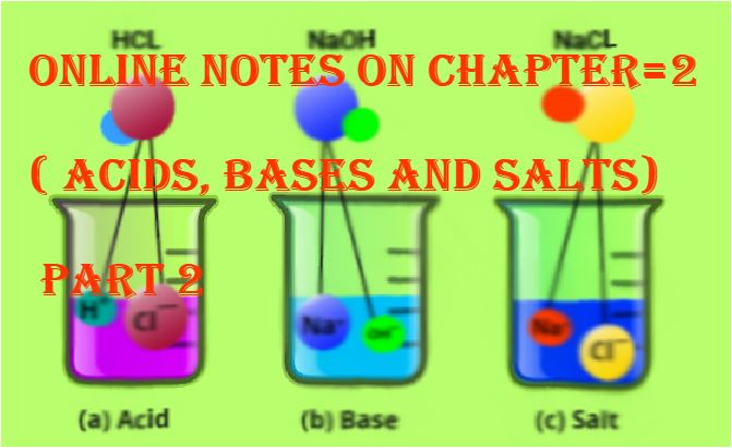 Online Notes on Chapter=2 ( Acids, Bases and Salts) Part 2 - Chemistry ...