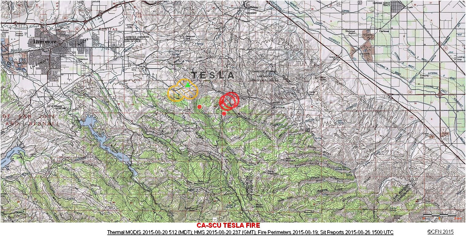 CFN - CALIFORNIA FIRE NEWS - CAL FIRE NEWS : CA-SCU- Tesla Fire ...