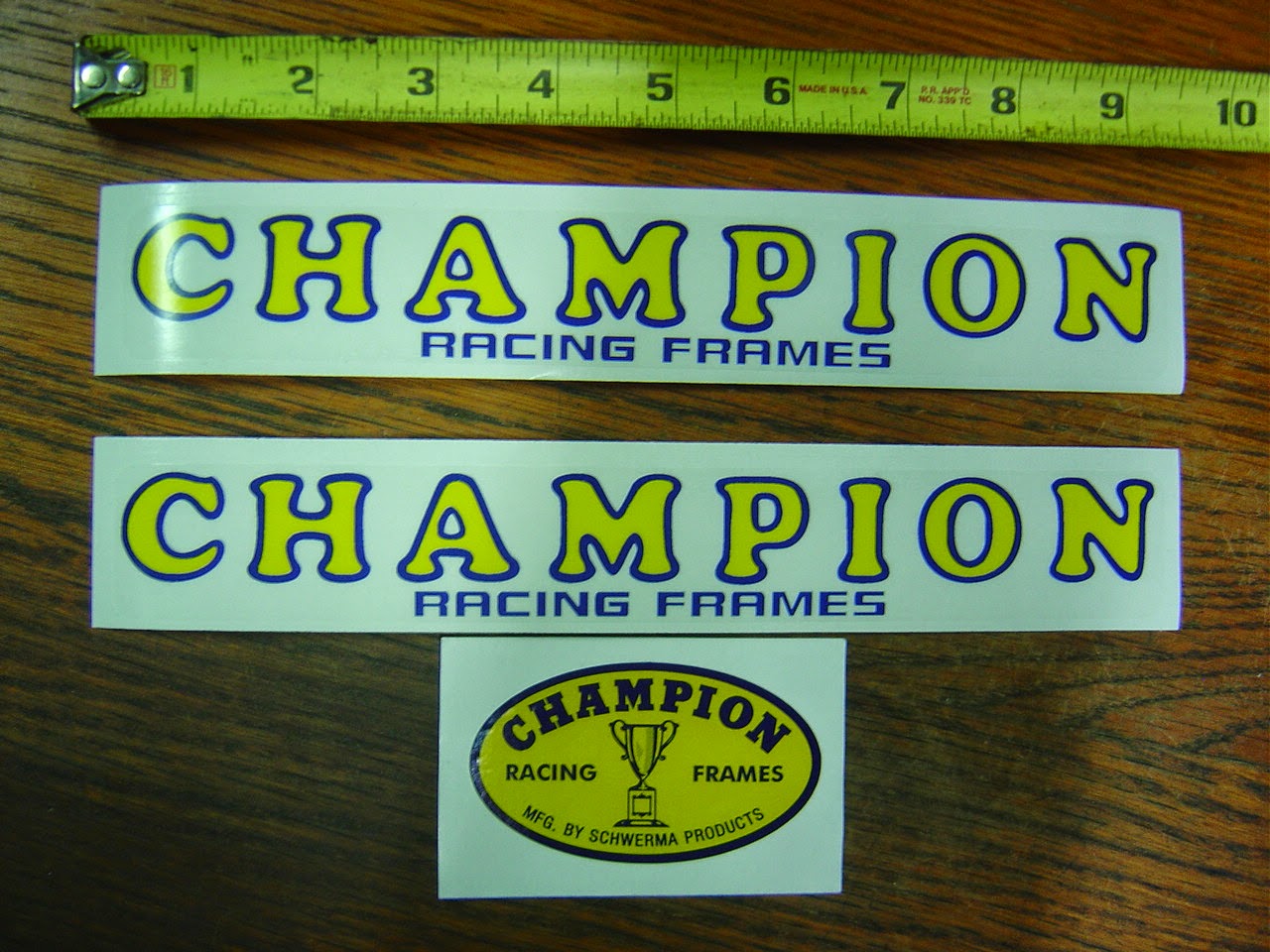Al's Rapid Transit: High quality Reproduction Champion Racing Frames ...