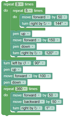 雲林SONG: Solutions to Blocky Game Turtle (Blockly 烏龜遊戲參考解法)