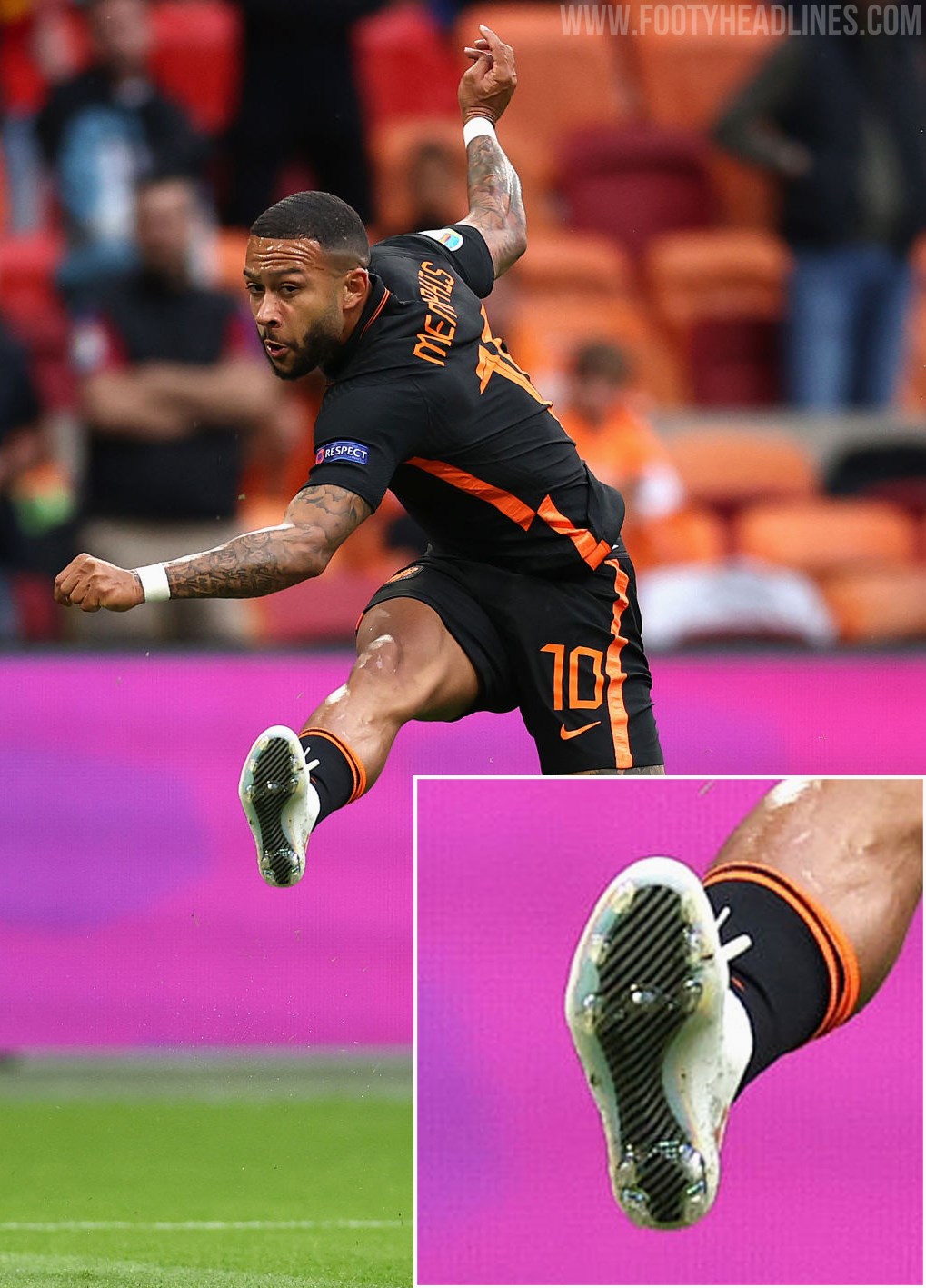 Memphis Depay Wears New Custom Under Armour Boots - Still Without ...