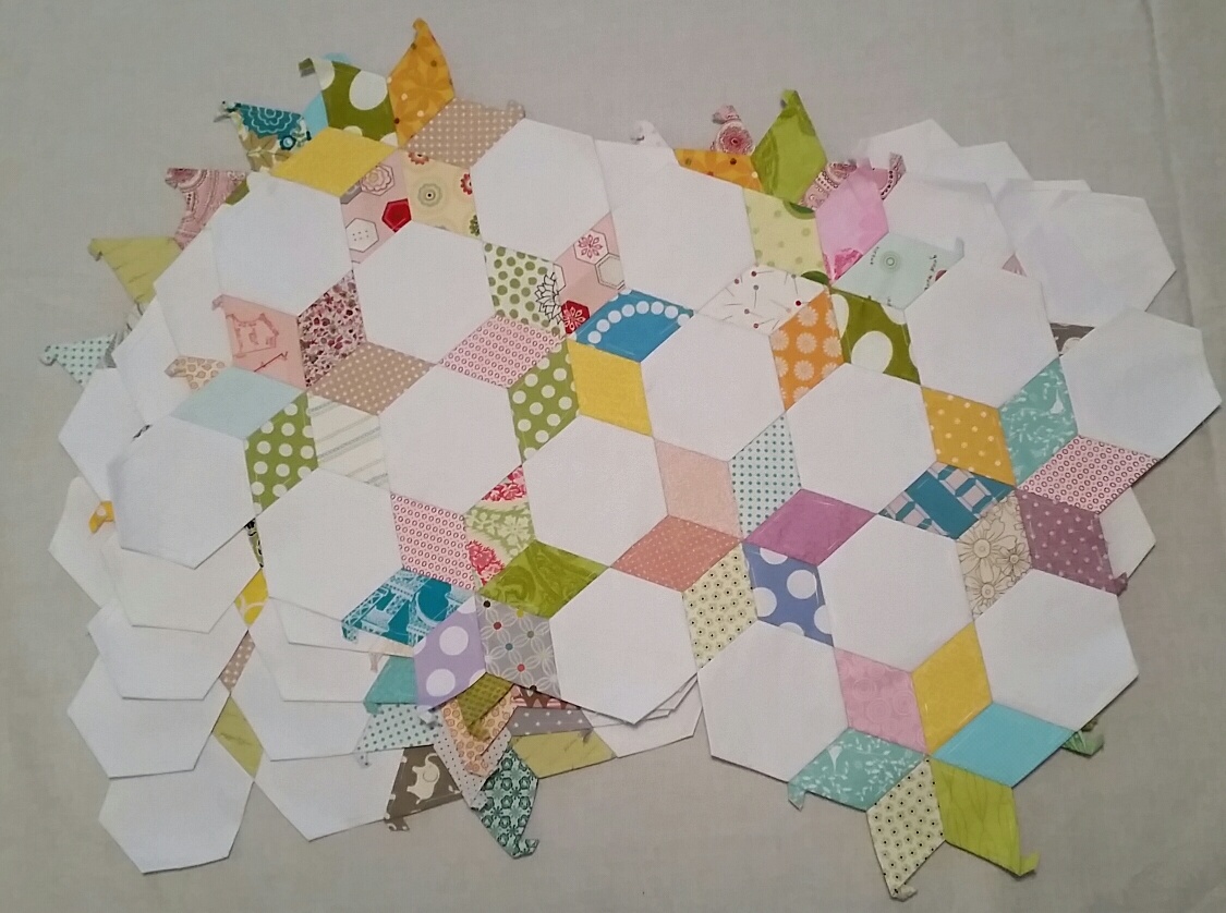 Vicki Sews: EPP Diamond Star Quilt - My Process