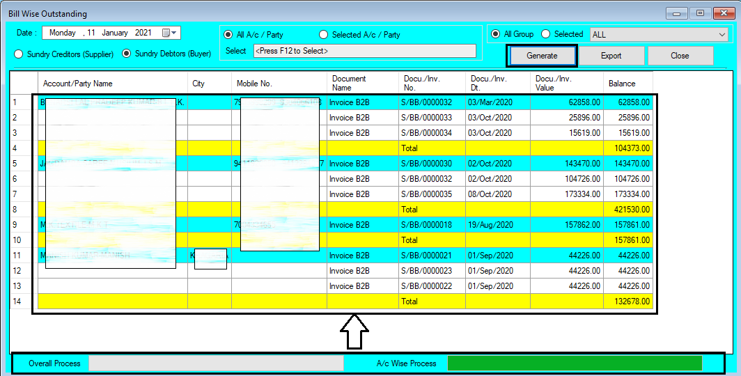 Bill Wise Outstanding Help Guide