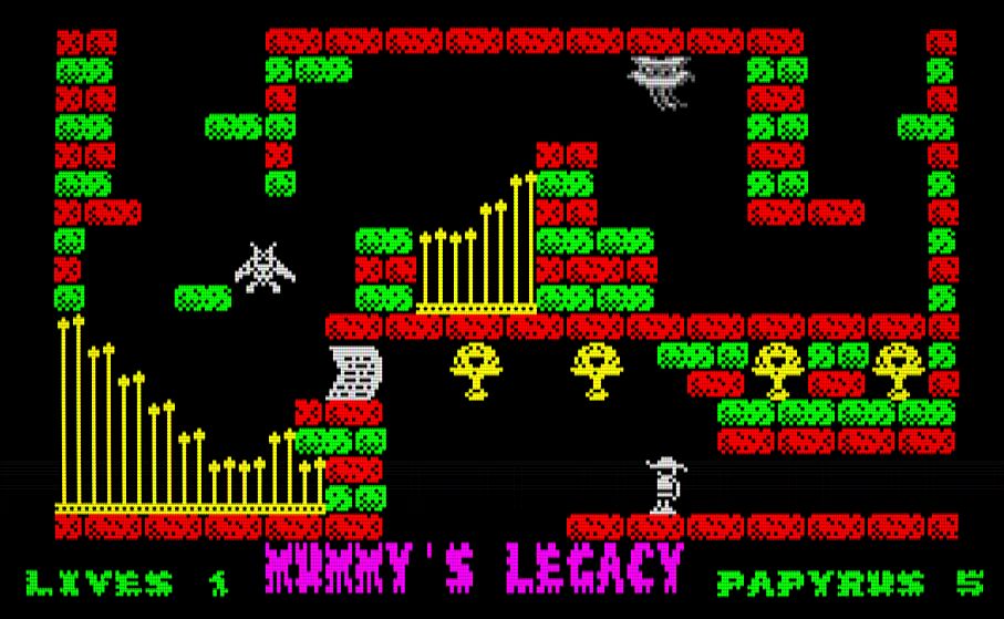 Indie Retro News: PAPYRUS - Pyramid platformer for the ZX Spectrum