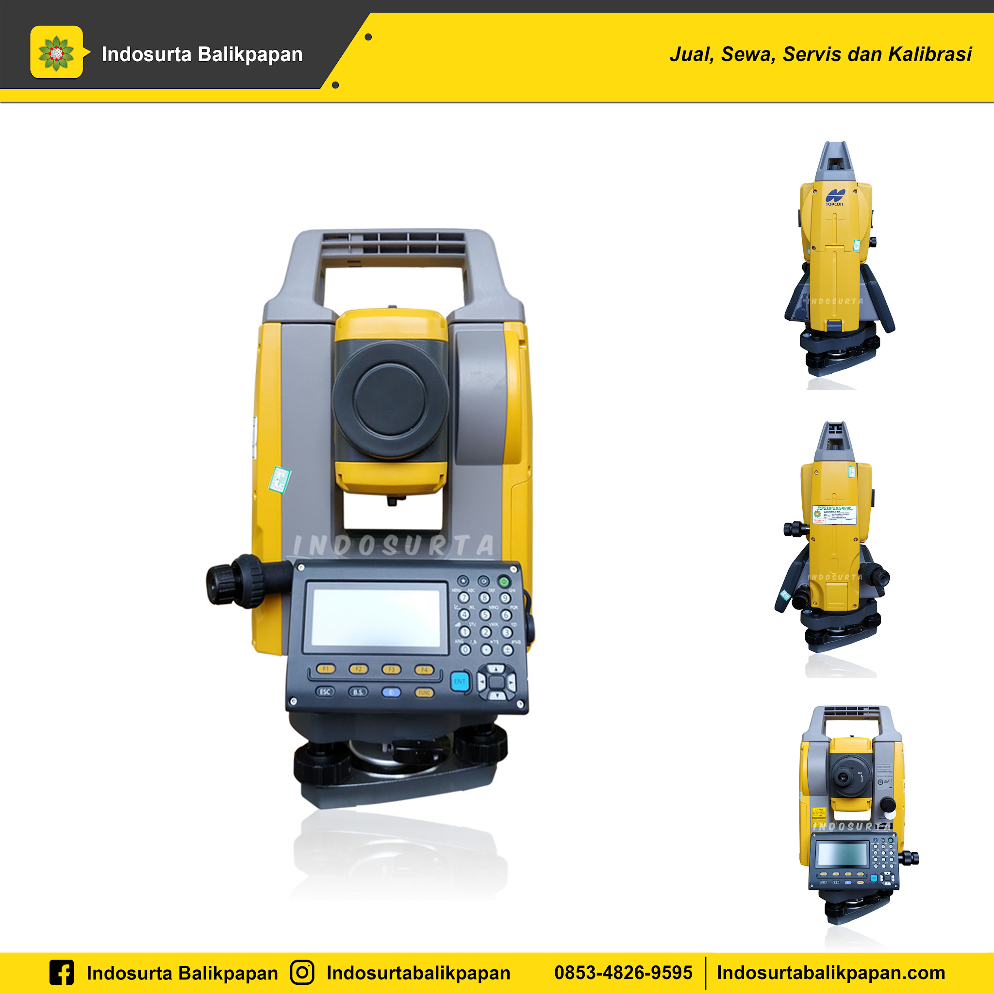 Jual Total Station Topcon GM-55 Brand Jepang - Indosurta Balikpapan Jual Total Station Topcon GM-55 Brand Jepang - Indosurta Balikpapan