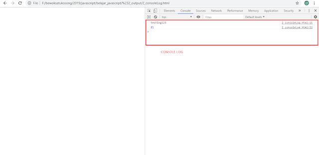 Belajar Javascript Es5 Dan Es6 Part 2 Output Alert Innerhtml Dan Console Log Tutorial