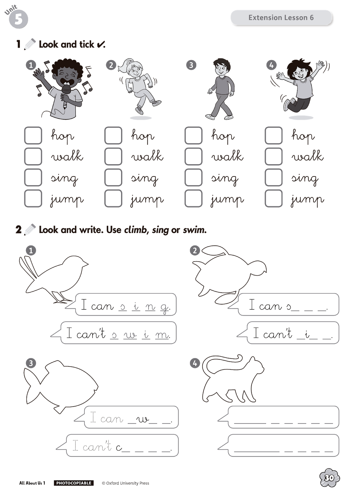 PENYAENGLISH: REINFORCEMENT AND EXTENSION WORKSHEETS 1