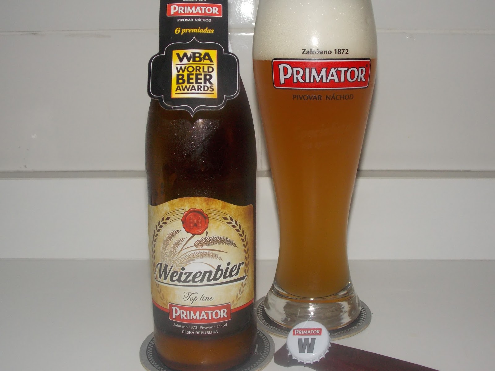 Primátor Weizenbier - Degustação nº 698 – NINKASI BEER CLUB