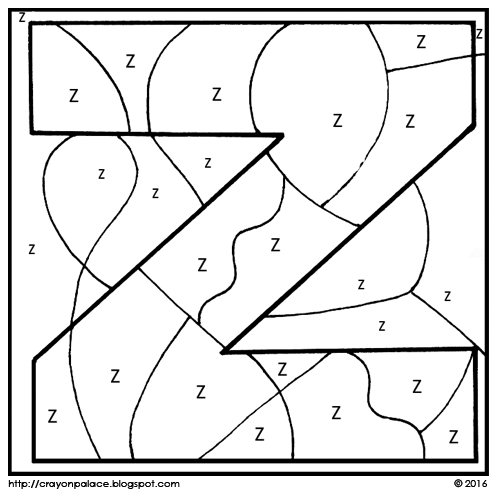 Crayon Palace: Color Letter Zz