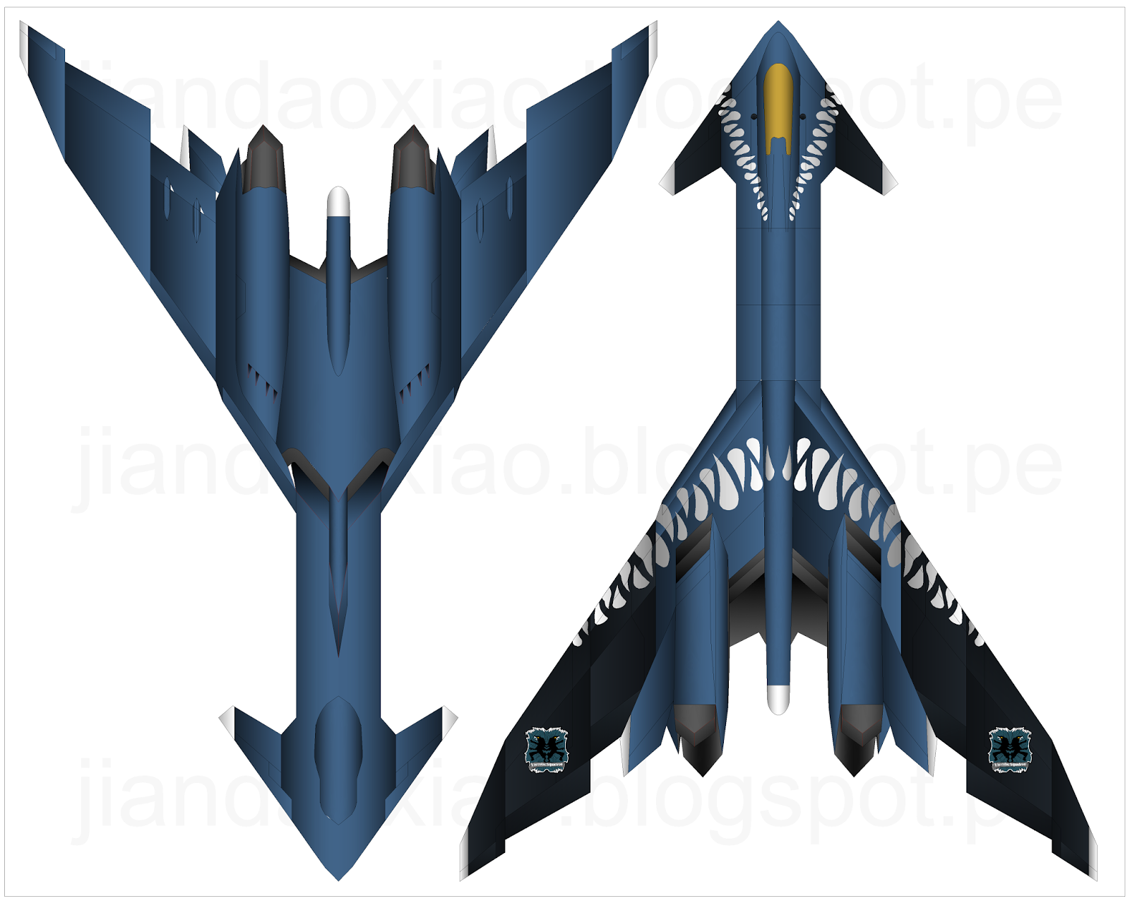 Ace Combat Model - Drawings: GAF-01 Varcolac