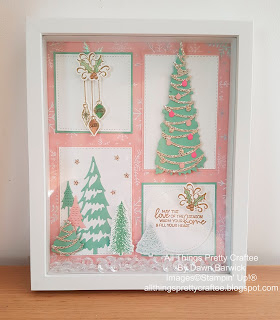All Things Pretty Craftee: Very Festive Box Frame