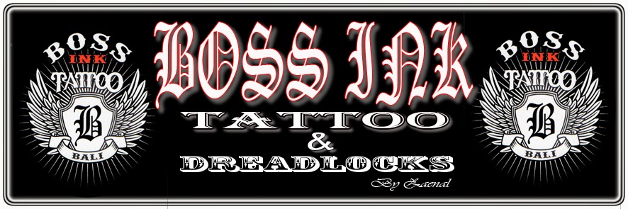 DCROW Bali: STICKER Design for BOSS INK BALI TATTOO & DREADLOCKS