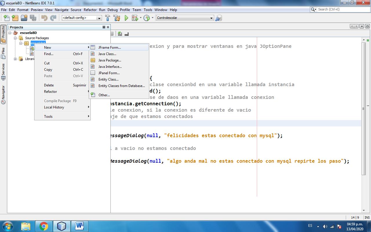 Ceaci 31 ConexiÓn Con La Base De Datos Mysql Desde Java Netbeans Cap 2