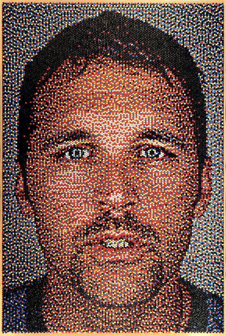 Simply Creative: Push Pin Art by Eric Daigh