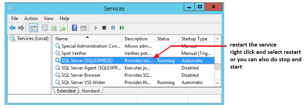 SQL Express database backup restore failed