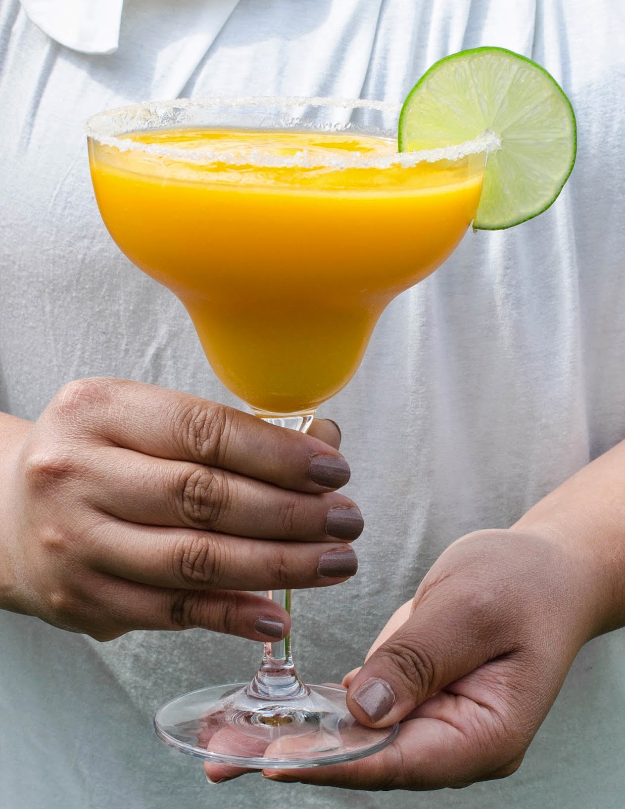 Mango Lime Margaritas (Virgin or Alcoholic) ~ The Tiffin Box