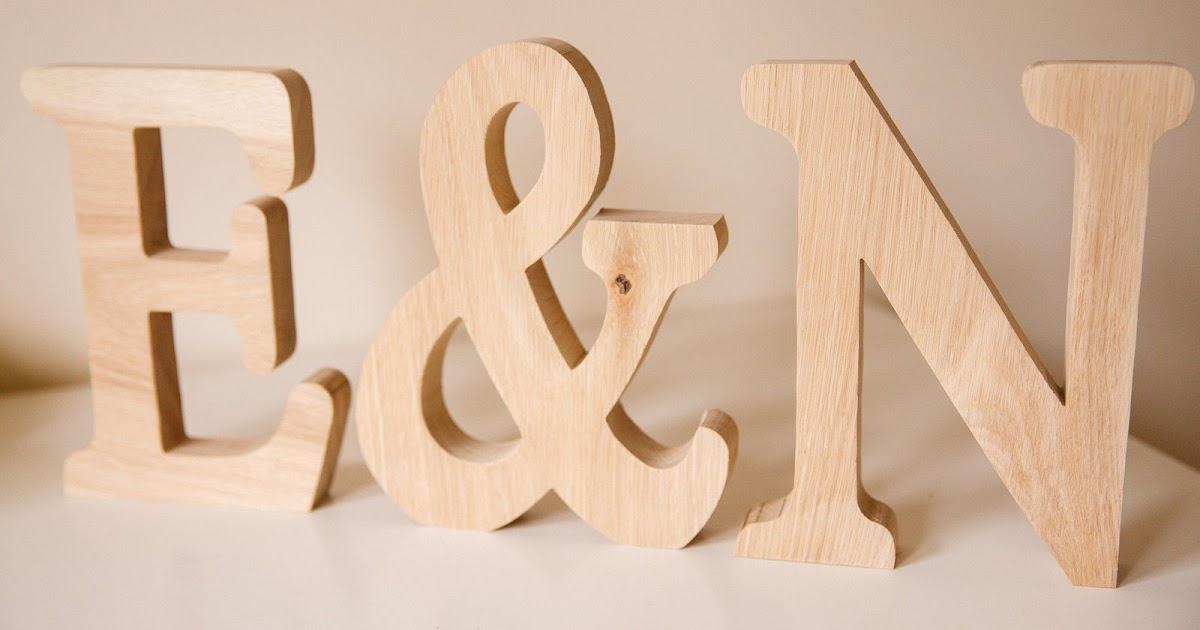 Big Wooden Letters ~ Thankyou Letter