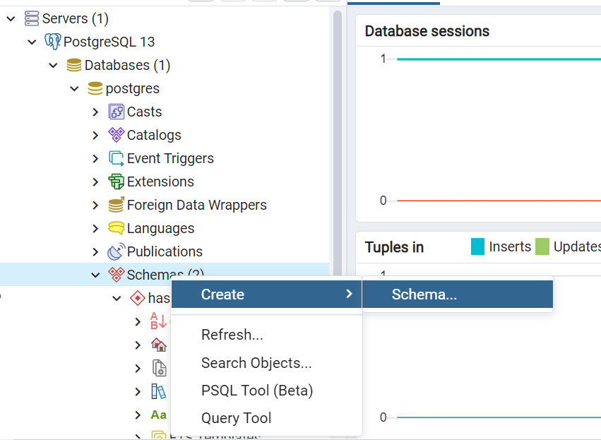 Tetraloops: pgAdmin with PostgreSQL database Tutorial for beginners