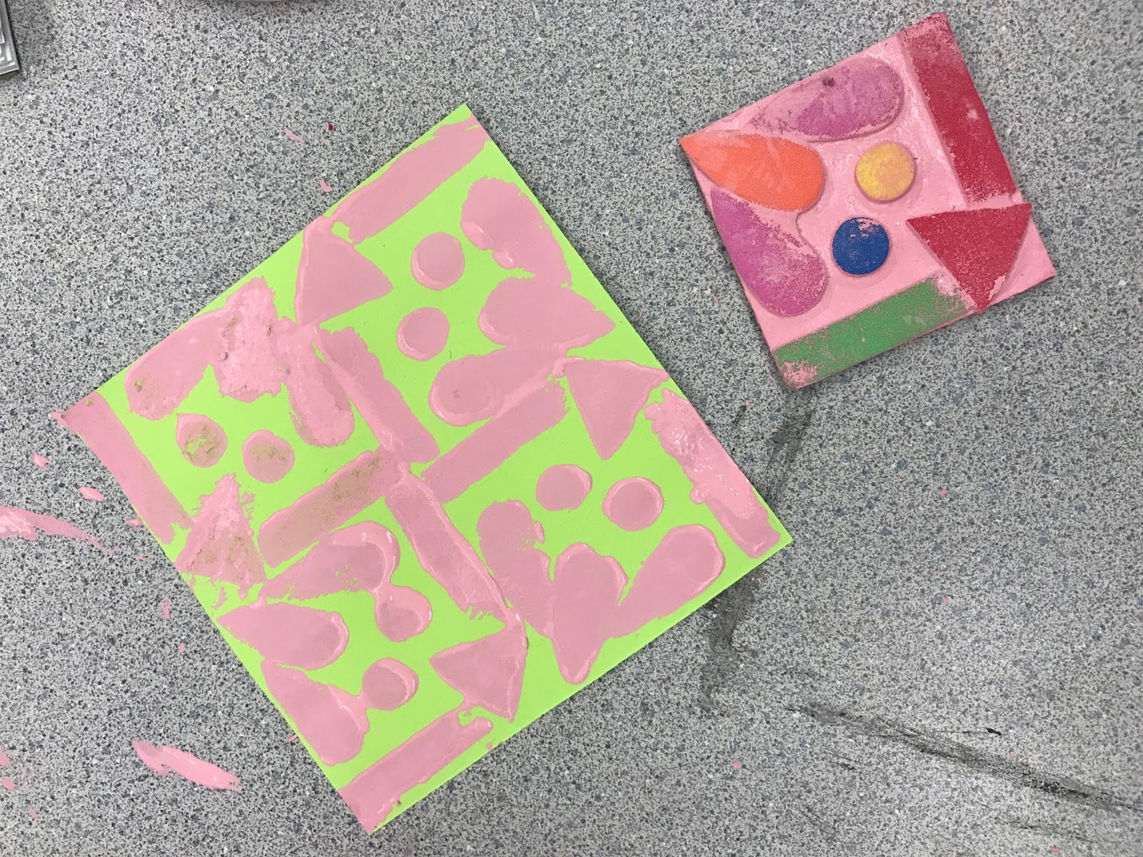 Easy Geometric Printmaking with Foam Shapes