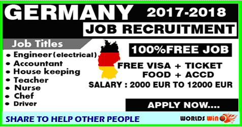 GERMANY JOB RECRUITMENT - APPLY NOW - Worldswin: jobs apply-immigration ...