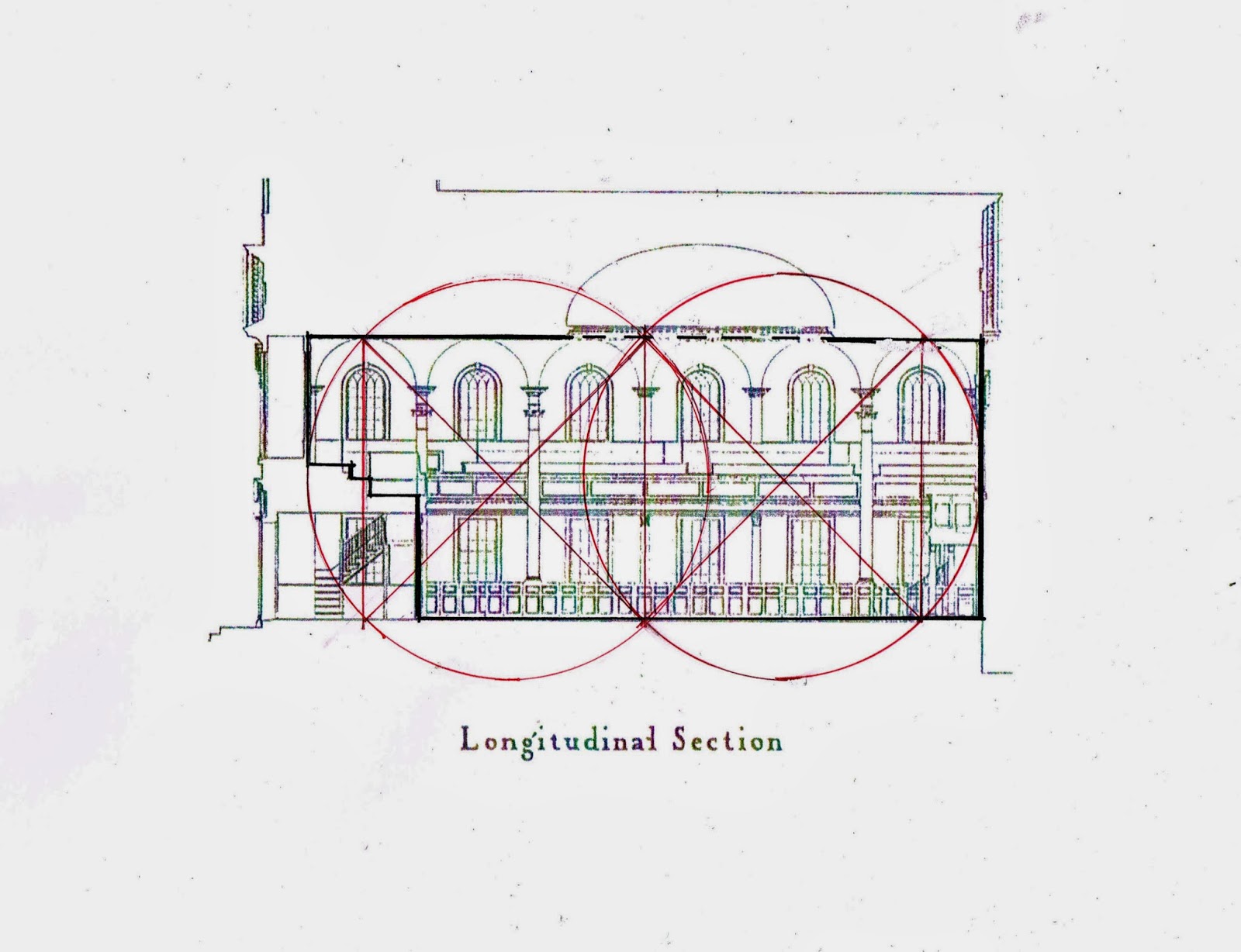 Jane Griswold Radocchia: Old First Church Geometry, Interior Elevations ...