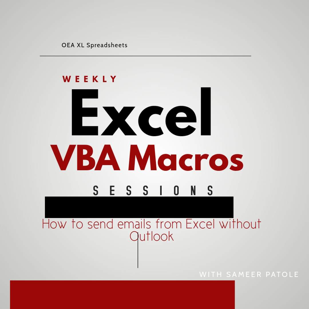 VBA Code How To Send Emails From Excel Without Outlook KING OF EXCEL VBA Code How To Send Emails From Excel Without Outlook KING OF EXCEL