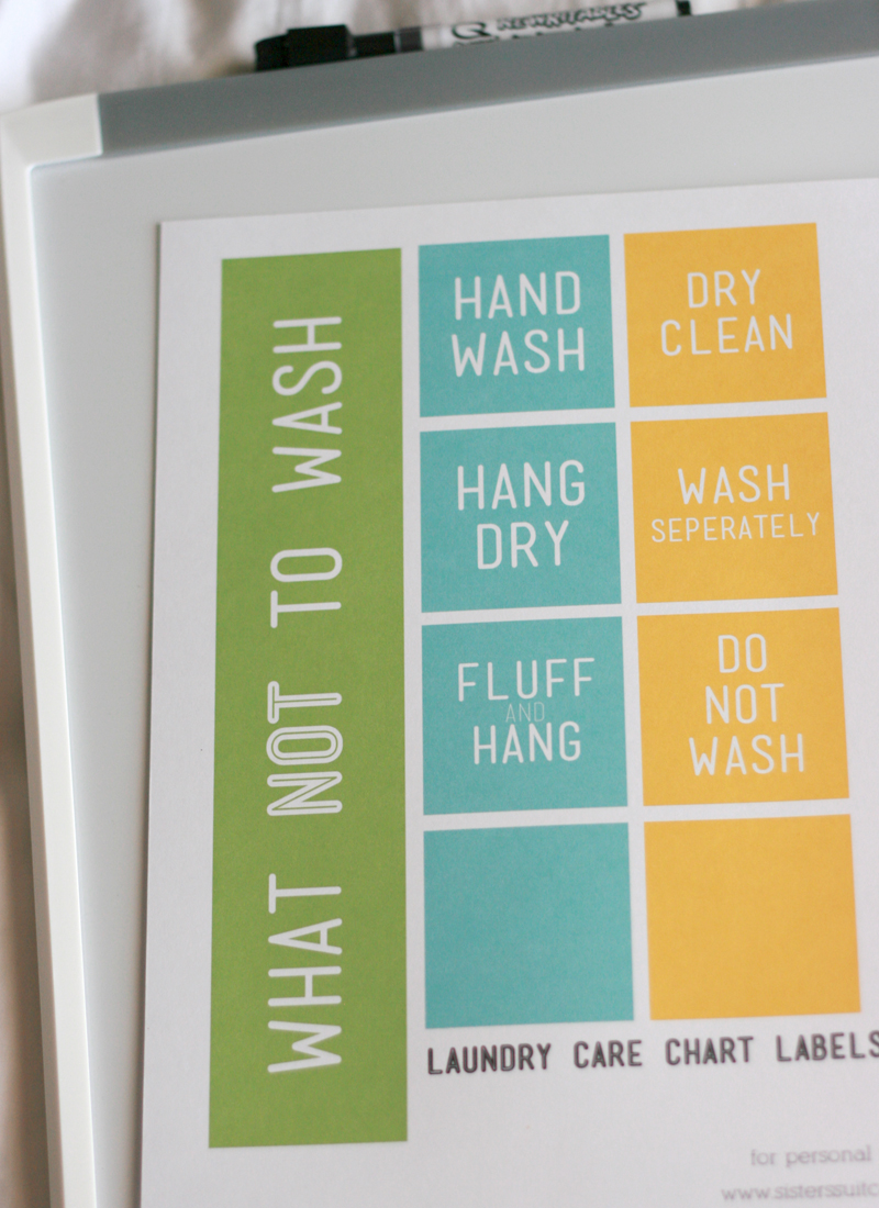 Laundry Care Chart – Infarrantly Creative