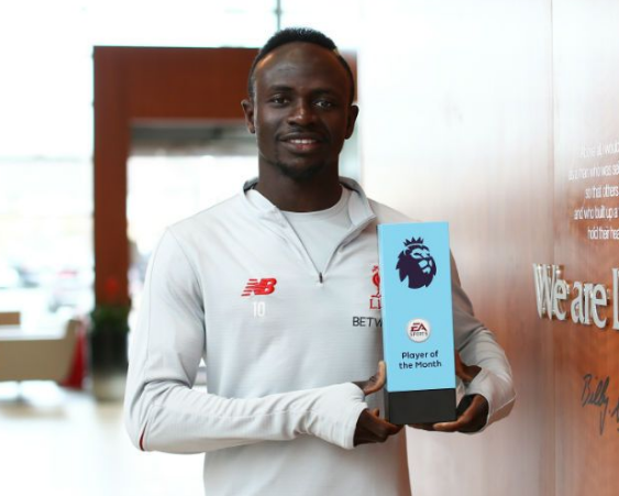 Sadio Mane wins Premier League Player of the Month - BuzzBeasts