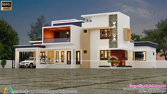 3153 sq-ft 5 bedroom box model house - Kerala Home Design and Floor ...