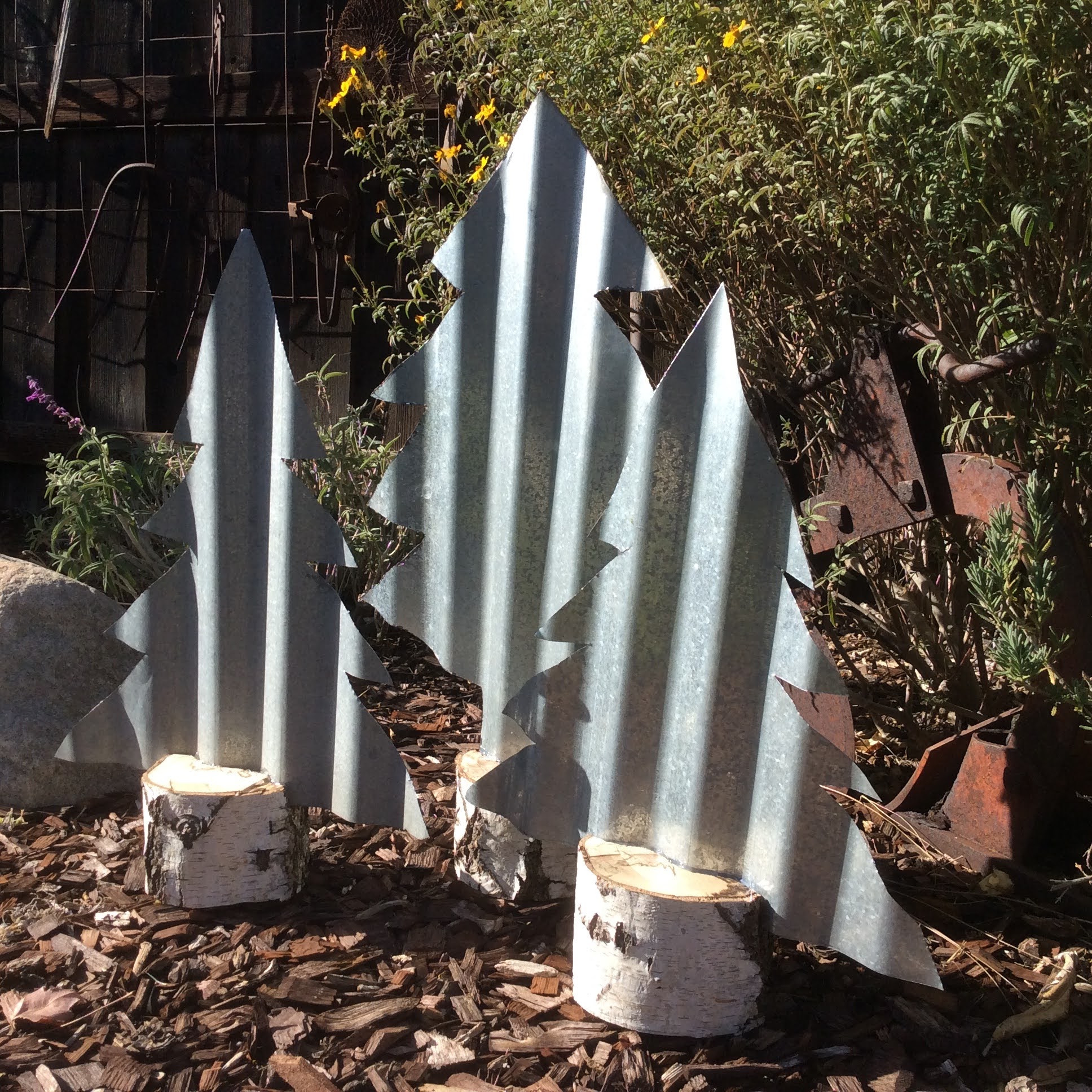 Fresh Vintage by Lisa S: Galvanized Tin Trees