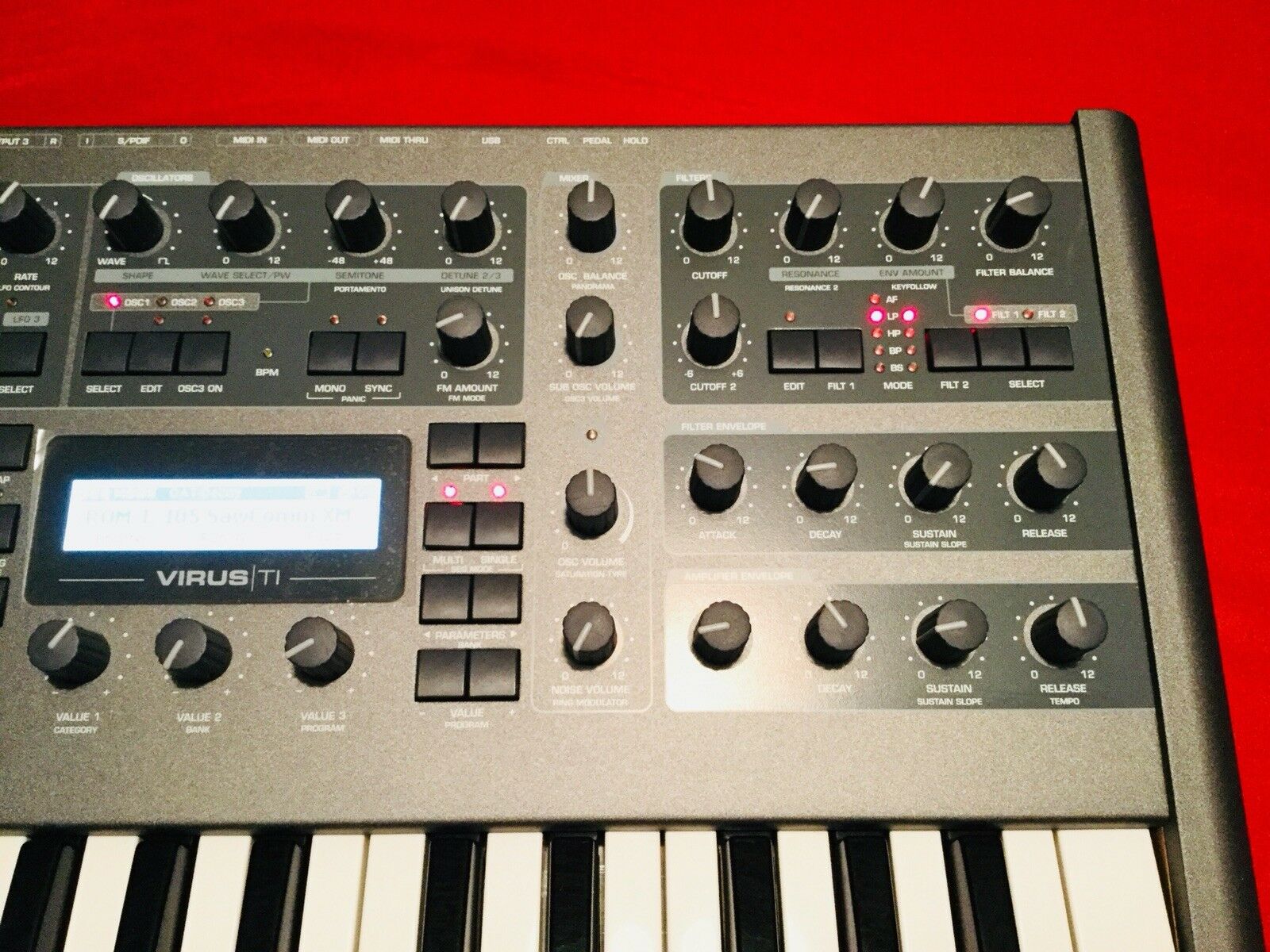 MATRIXSYNTH: Access Virus TI V2 Keyboard Synthesizer Dark Star Limited ...