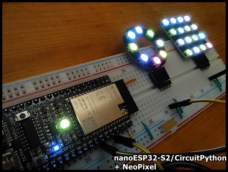 Embedded things: nanoESP32-S2/CircuitPython exercise: to control ...