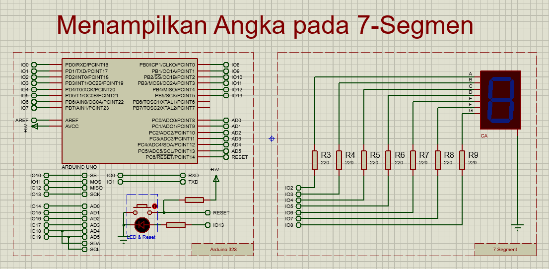 Menampilkan Angka pada Seven Segmen ~ AFVS Electronics