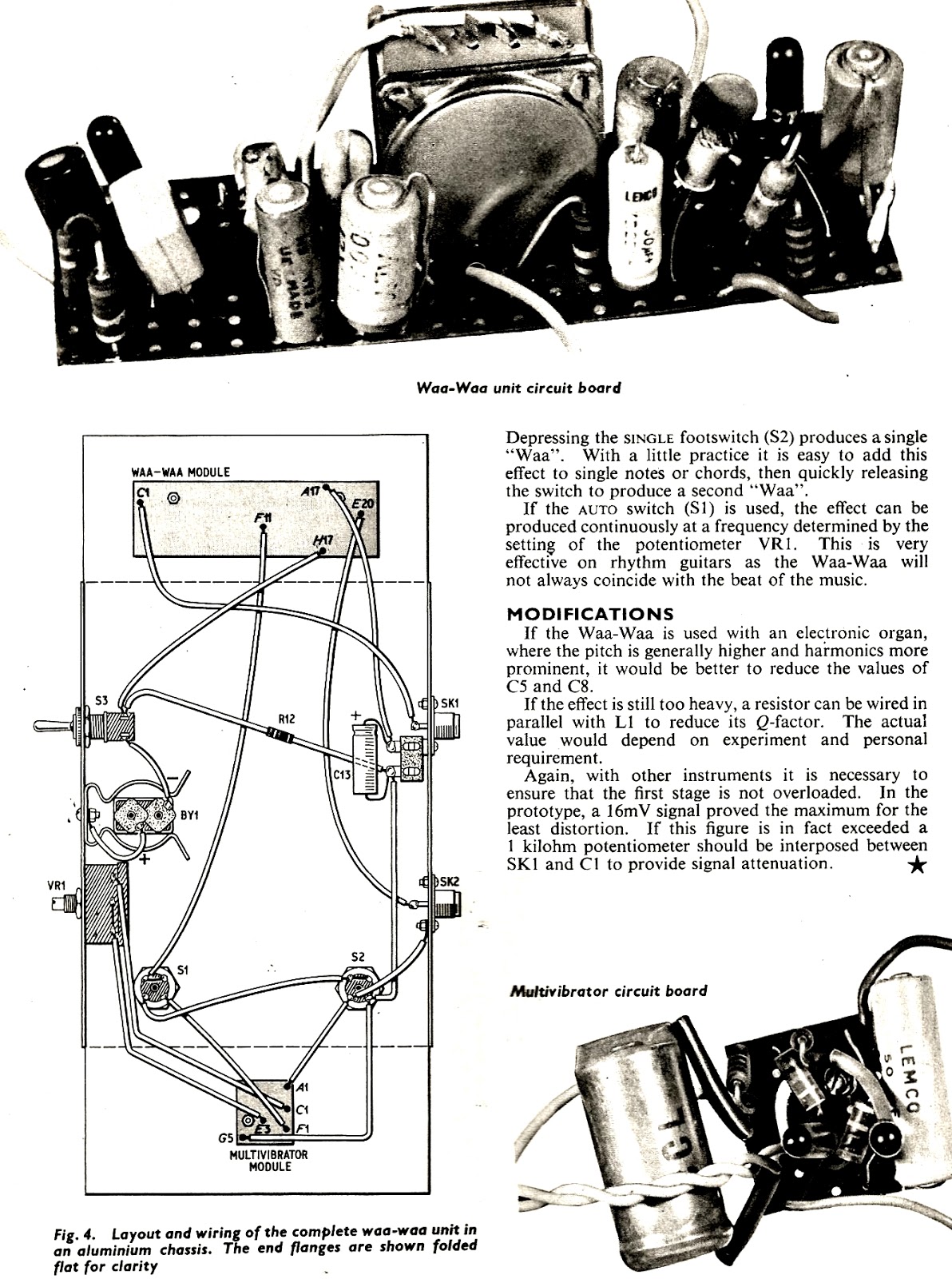 Paul In The Lab: 1970's wah wah pedal Stripboard Veroboard Layout