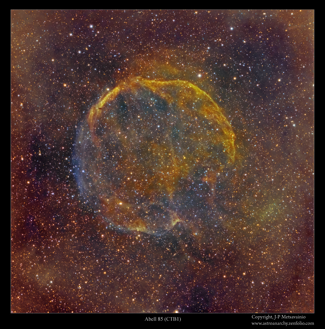 Astro Anarchy: Abell 85 (CTB1), a dim Galactic Supernova Remnant in ...