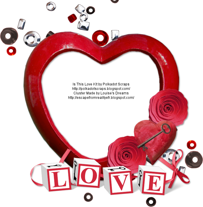 Escape From Reality Blog: FTU 'This Is Love' Cluster & Cluster Frames