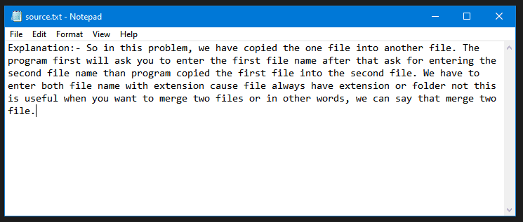 C++ Program to Copy The Contents of One File to Another