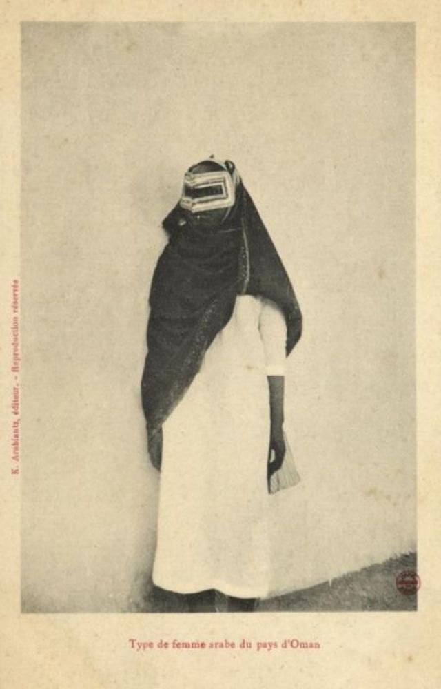 Rare Photos of Baluchi Women in Their Traditional Masks in Muscat, Oman ...