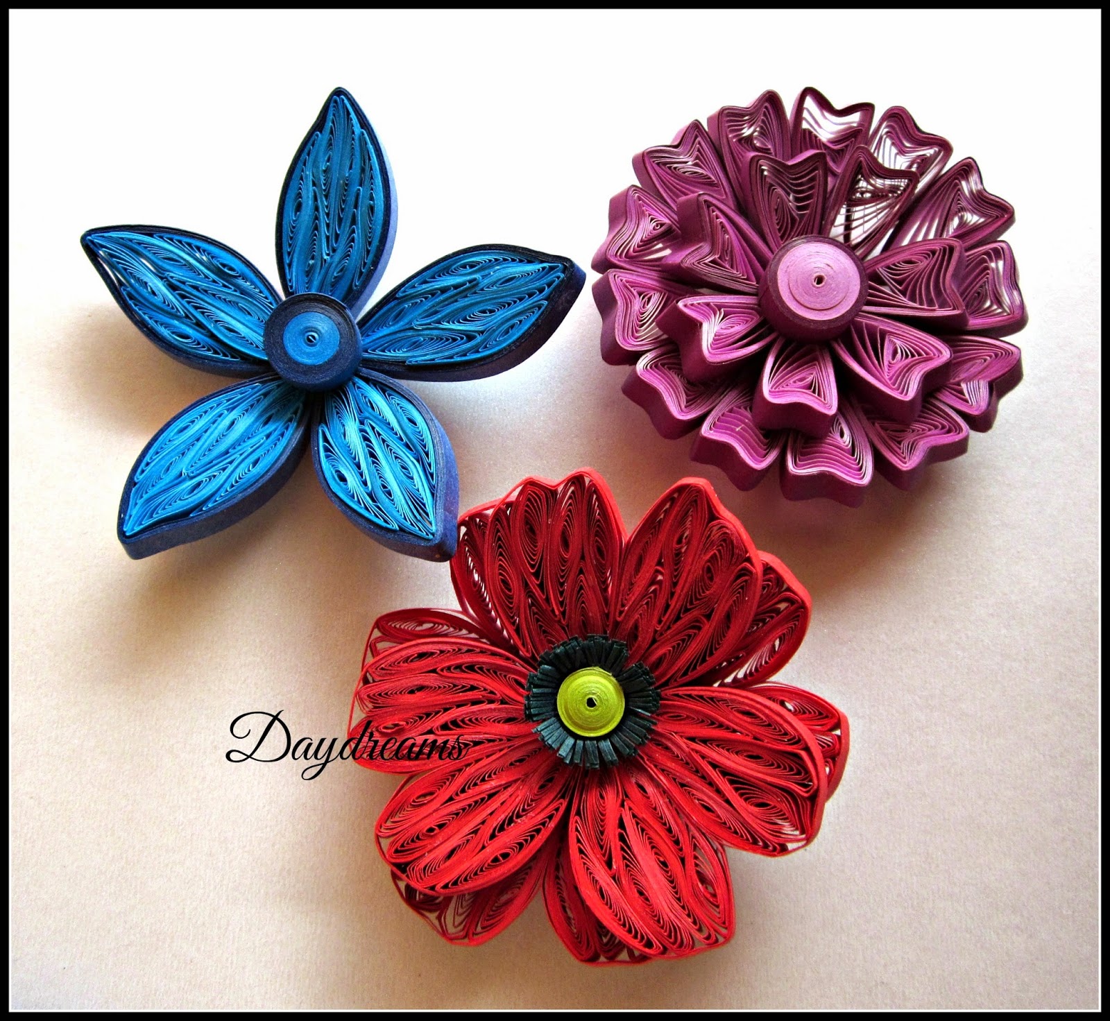 DAYDREAMS: For my love for Quilled flowers
