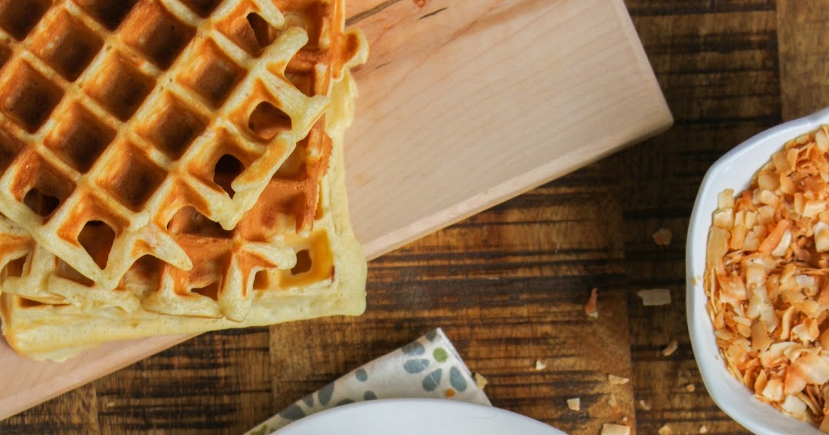 Toasted Coconut Belgian Waffles