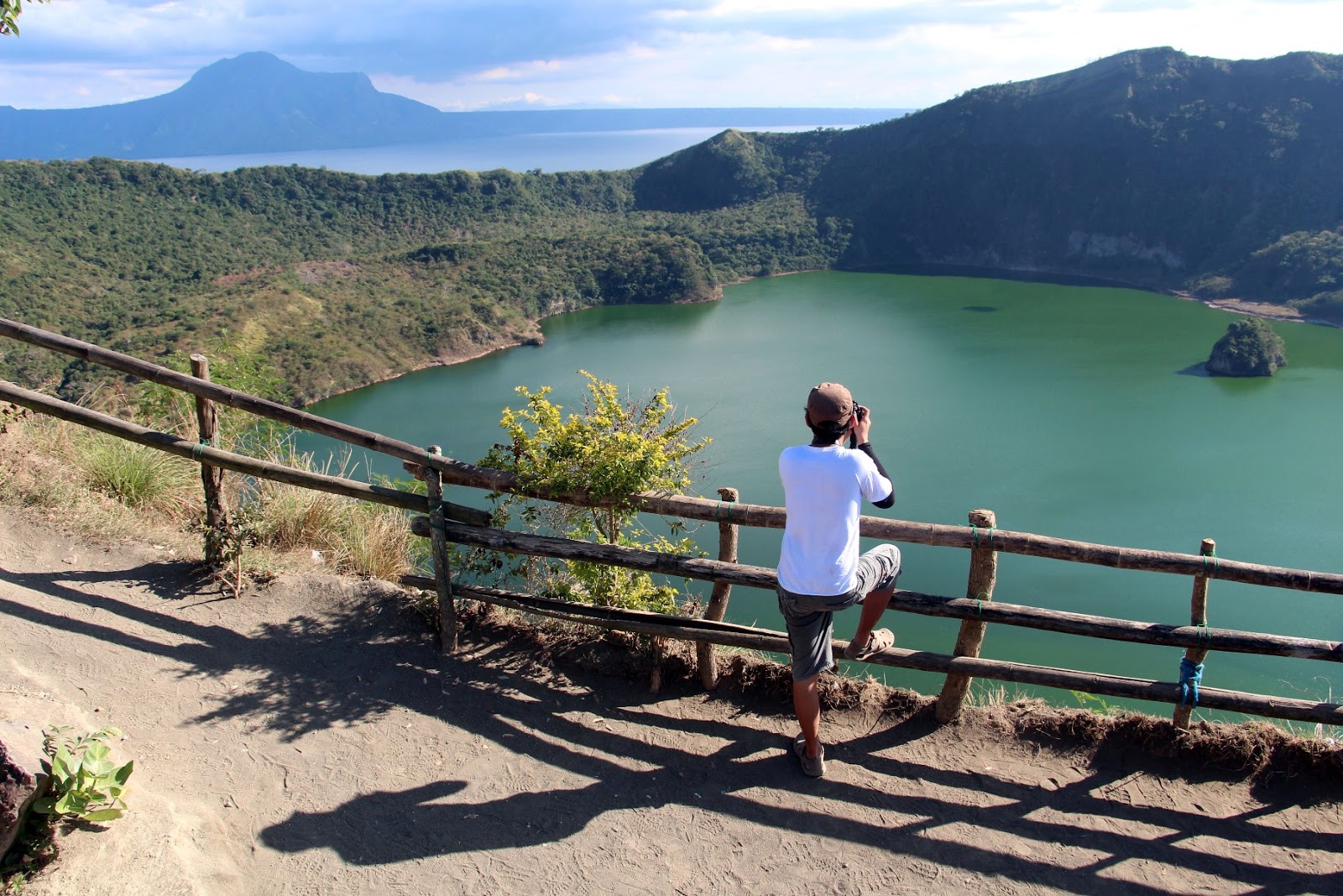 the viewing deck: Mt. Taal Volcano Trekking, a Bakasyonista Day Tour