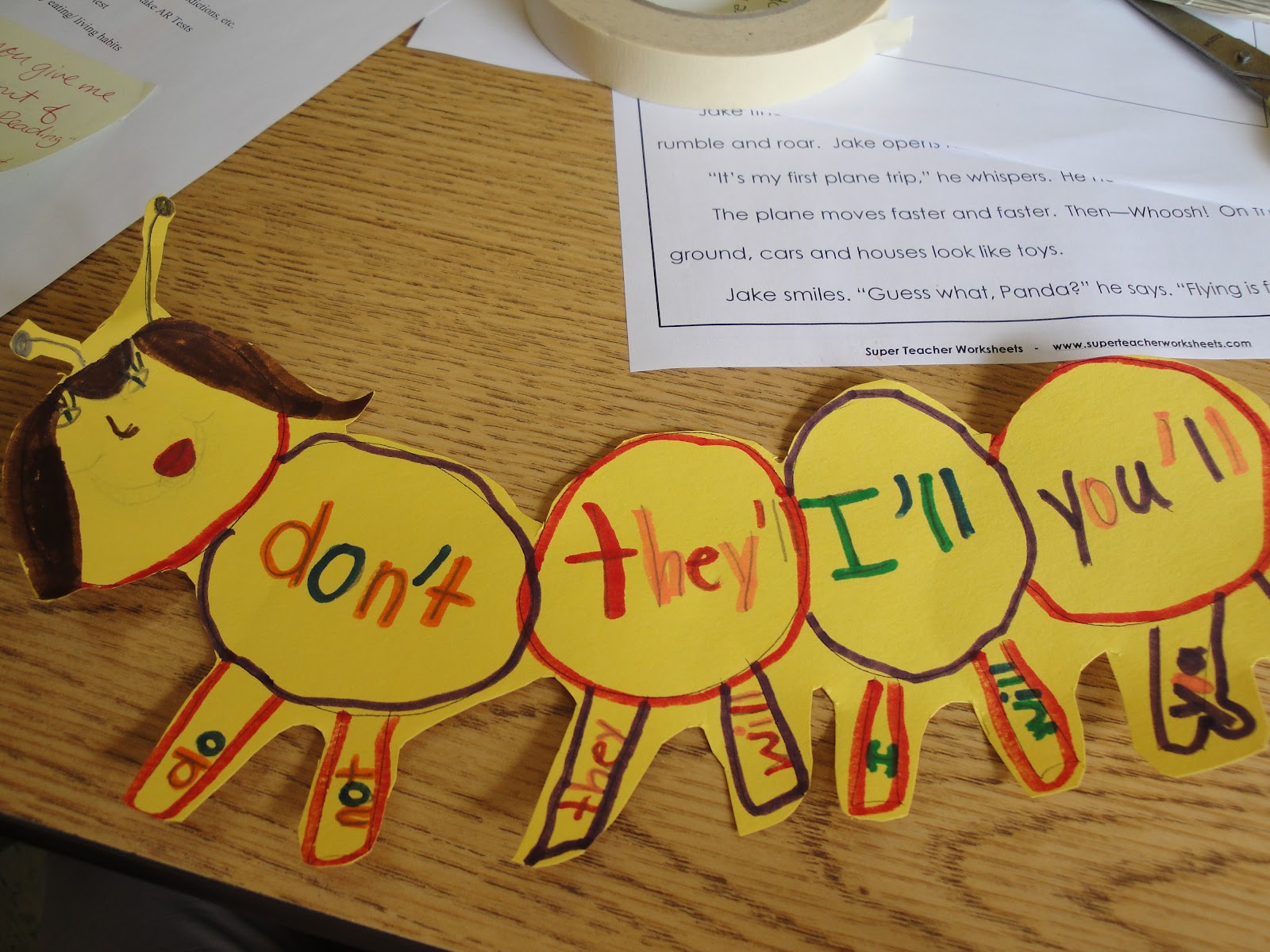 Mrs. Stovall's 2nd Grade: Caterpillar Contractions